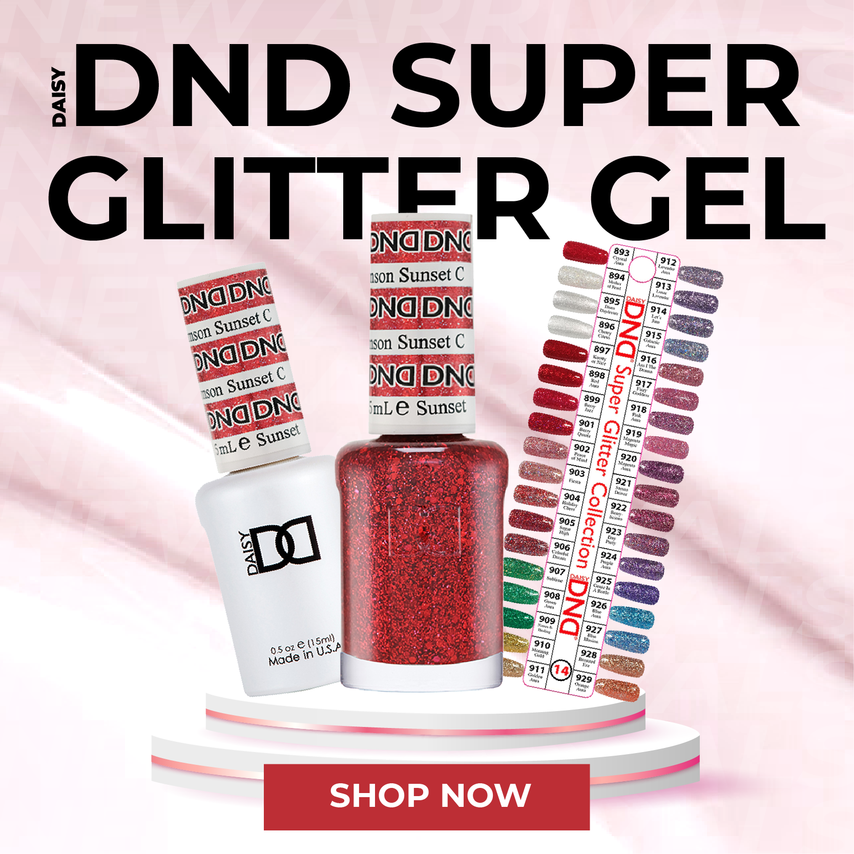 DND Super Glitter Collection - Glitter Gel Nail Polish Set – ND Nails Supply