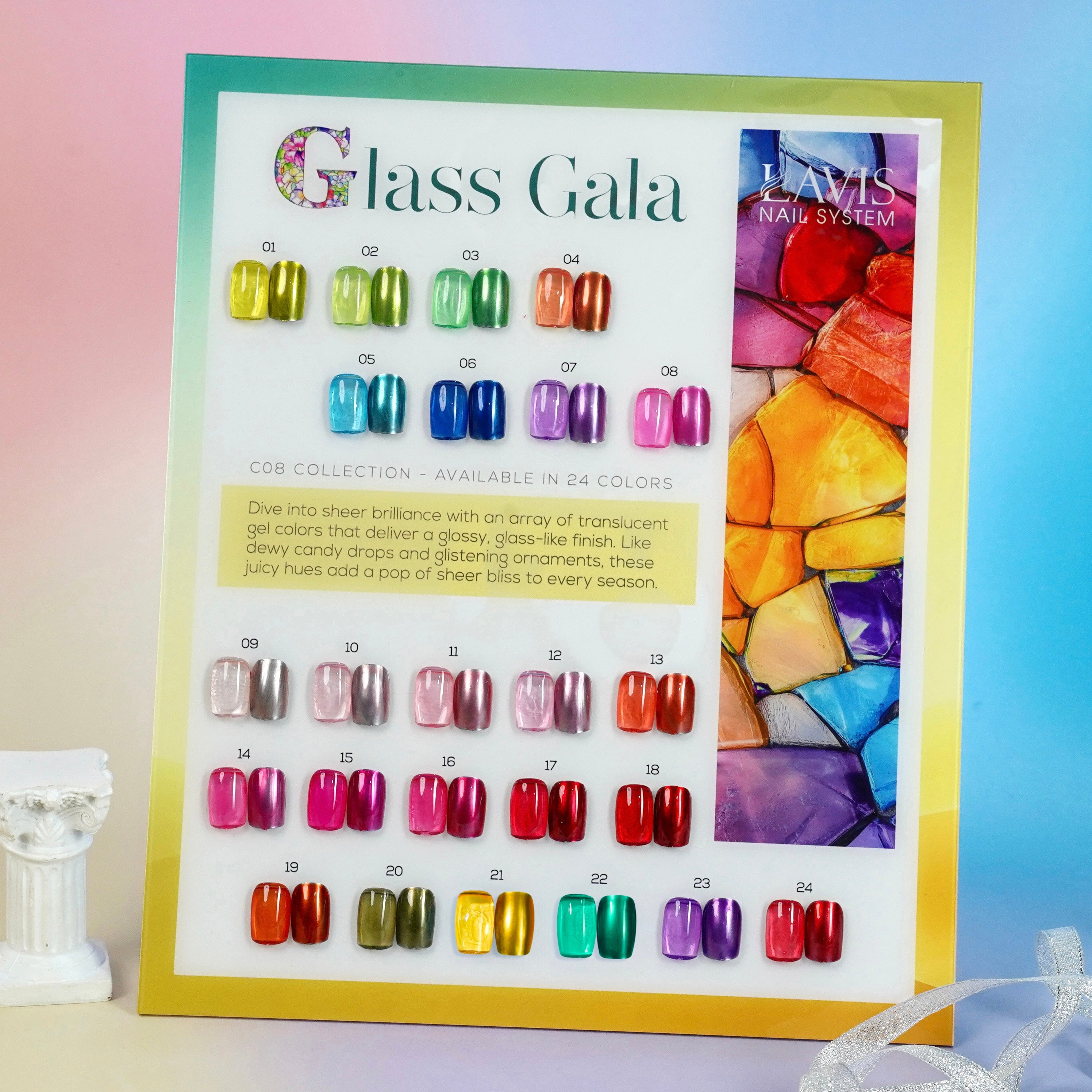LAVIS C08 Glass Gala Collection – ND Nails Supply