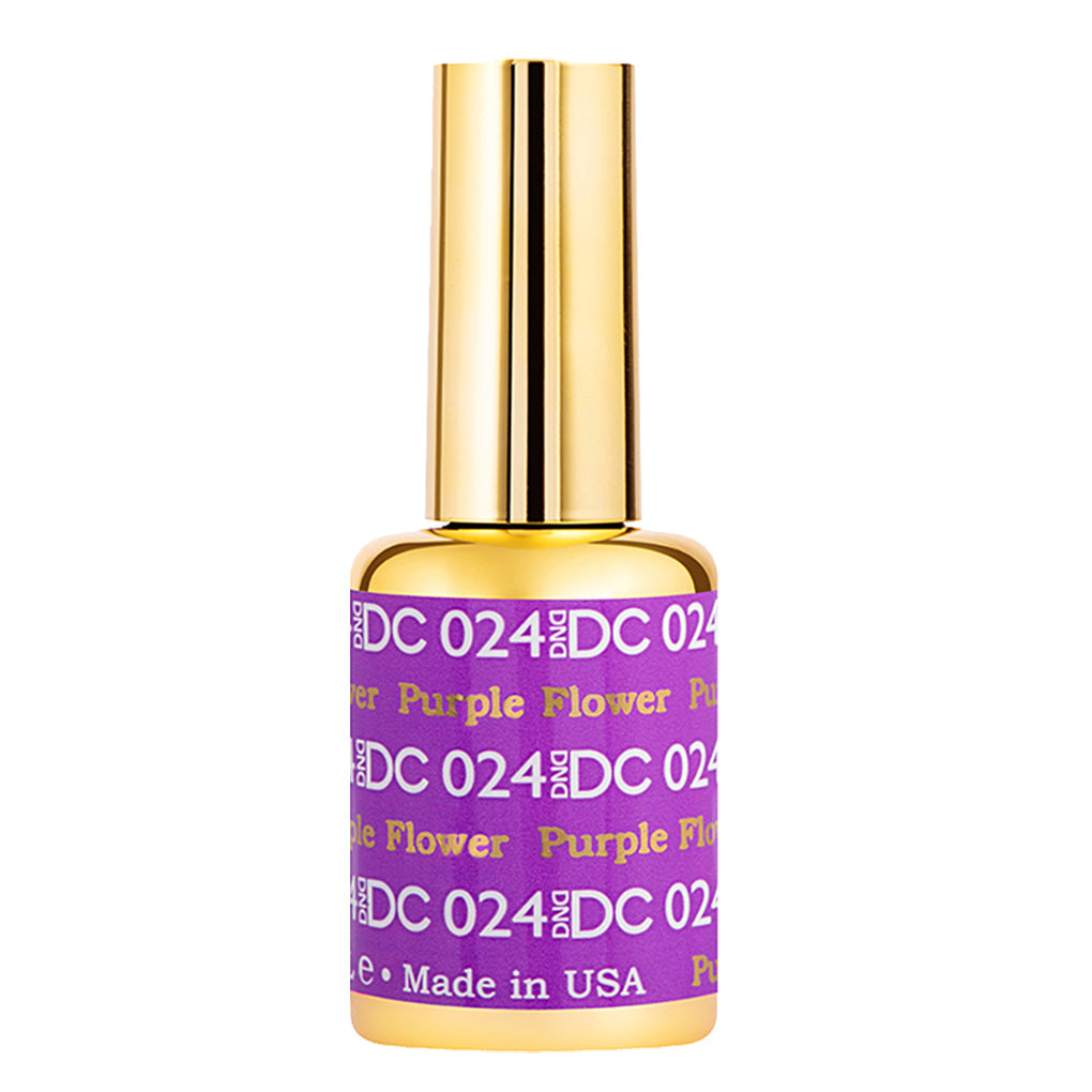DND DC Gel Nail Polish Duo - 024 Purple Colors - Purple Flower | ND ...