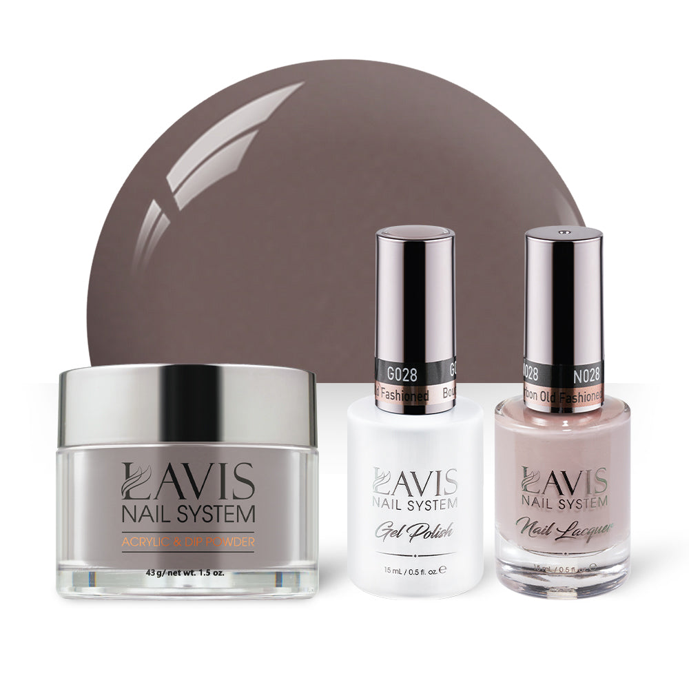 LAVIS 3 in 1 - 028 Bourbon Old Fashioned - Acrylic & Dip Powder (1.5oz ...