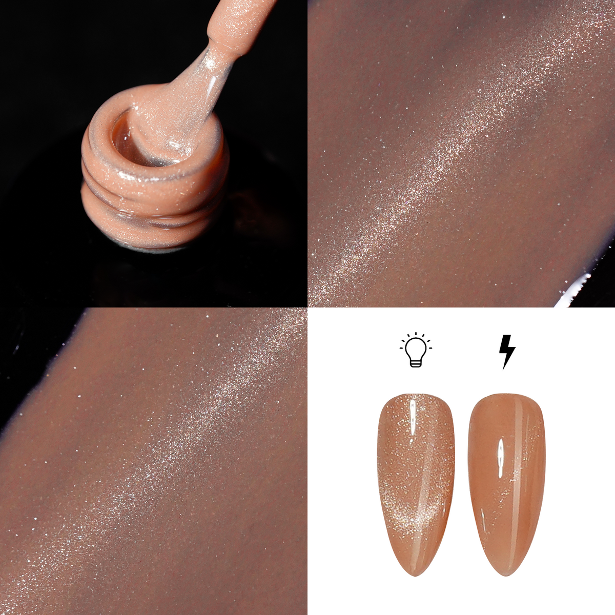 LDS Nude CE - 02 - Nude Cat Eyes Collection | ND Nails Supply