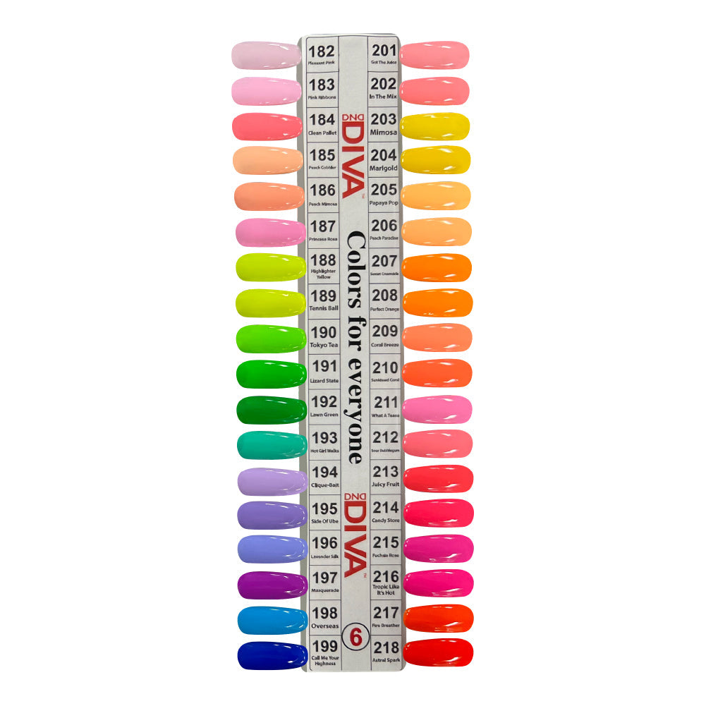 DND DV Part 6 - Set 36 Colors DND Diva Gel Polish & Matching Nail Lacq ...
