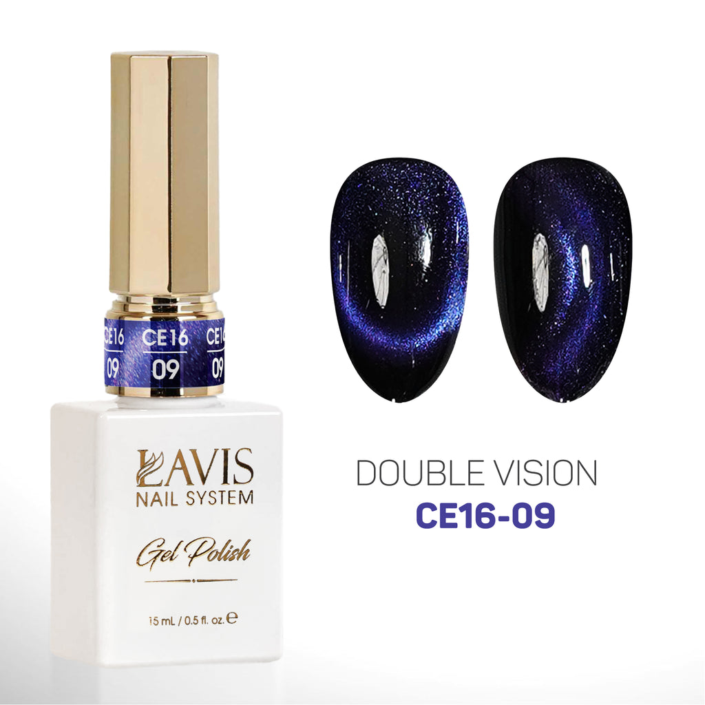 LAVIS 9D Cat Eyes CE16 - 09 - Gel Polish 0.5 oz - Double Vision ...
