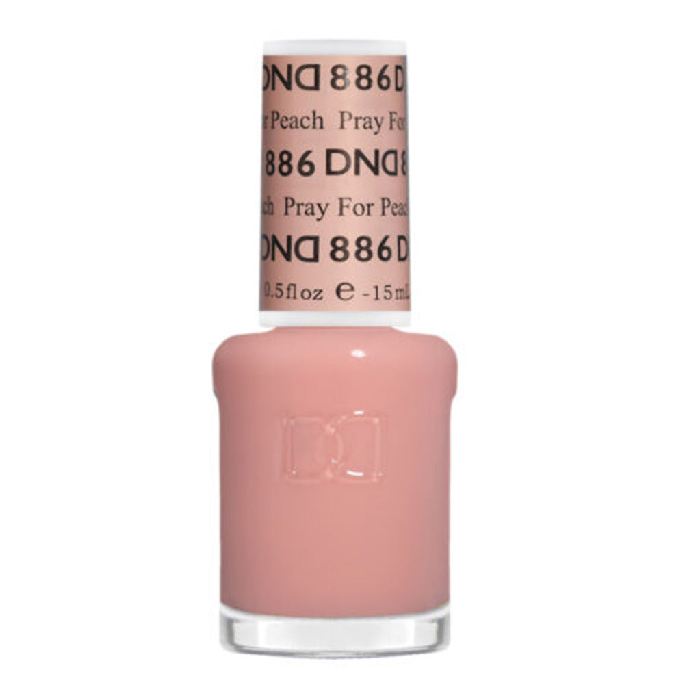 DND Gel Nail Polish - 886 Pray For Peach - DND Sheer Collection | ND ...