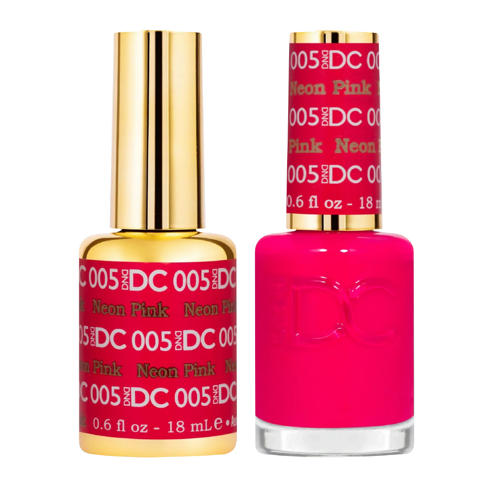 DND DC Gel Nail Polish - 005 Neon Pink – ND Nails Supply