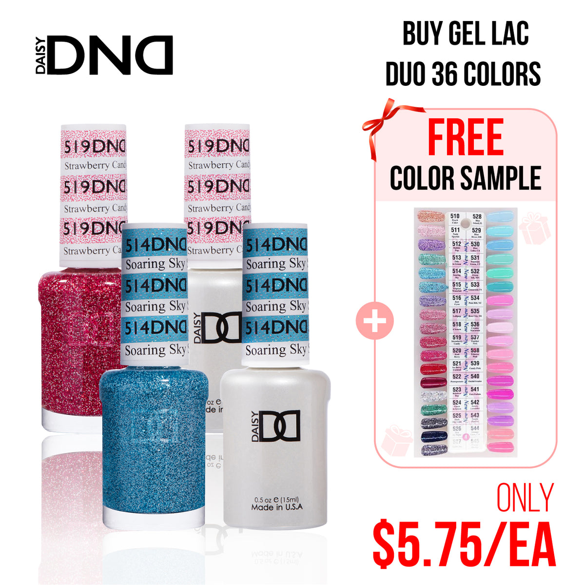 DND Gel Polish Color & Matching Lacquer - DND Nail Sets | ND Nails Supply