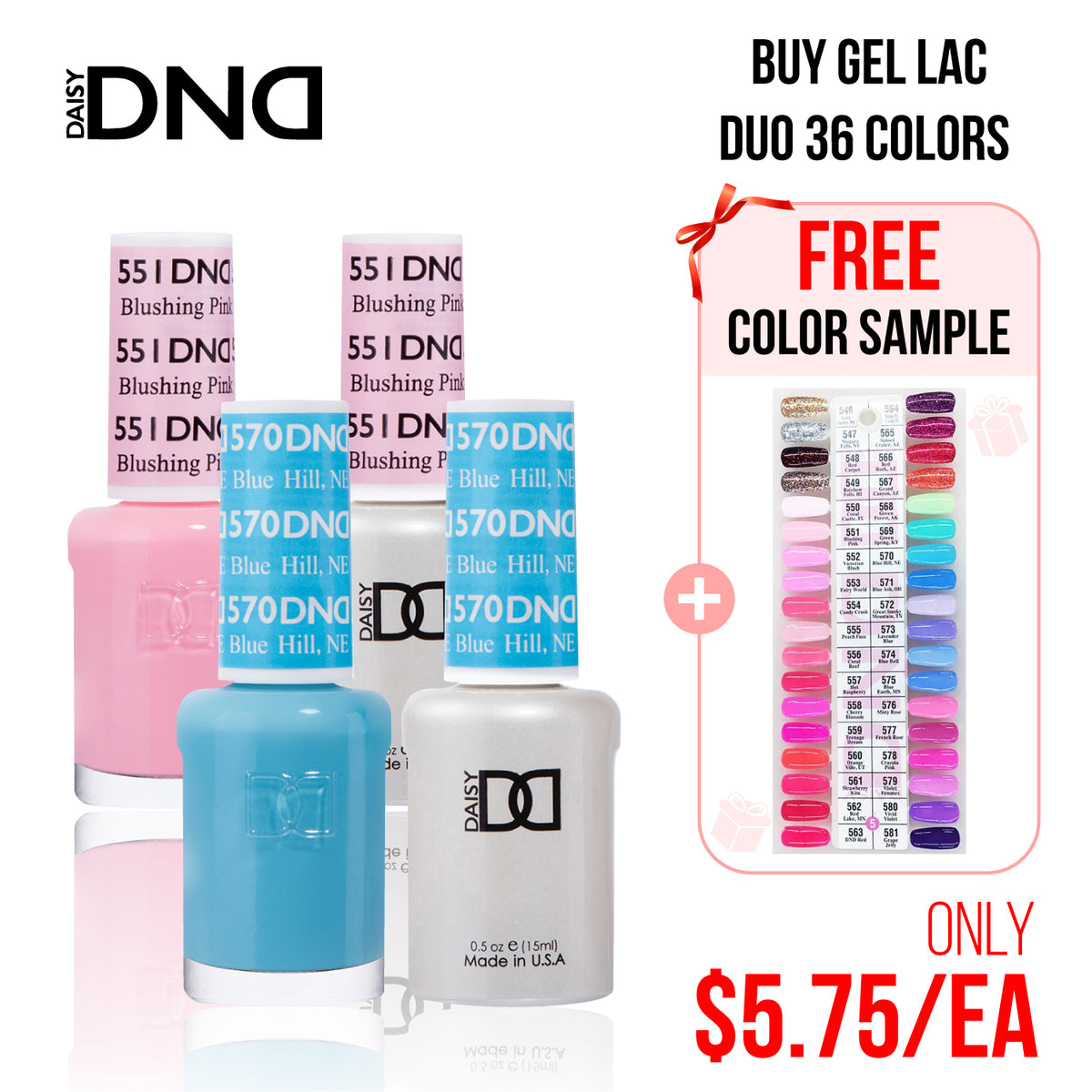 DND Gel Polish Color & Matching Lacquer - DND Nail Sets | ND Nails Supply