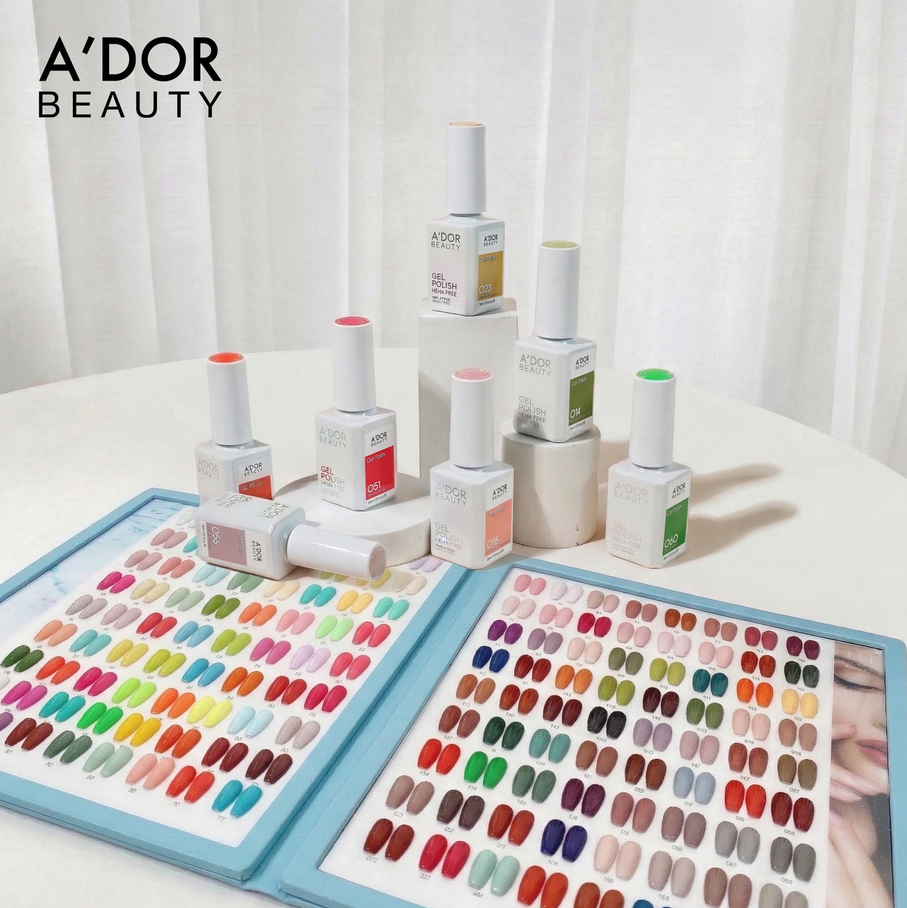 A'DOR HEMA-Free Gel Polish 144 Color Collection Set – ND Nails Supply