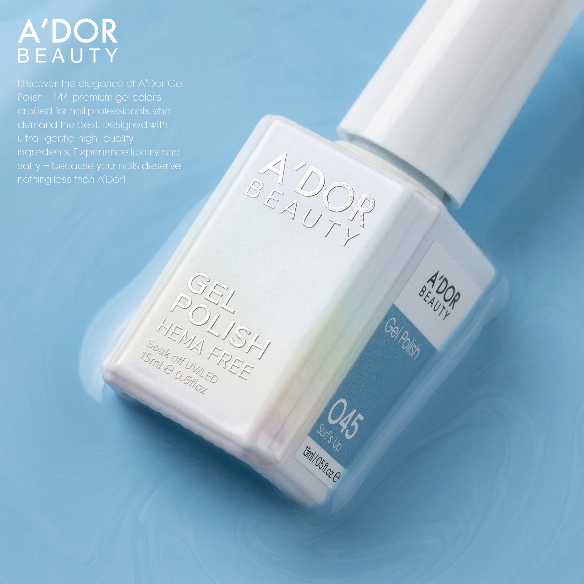 A'DOR HEMA-Free Gel Polish 144 Color Collection Set – ND Nails Supply