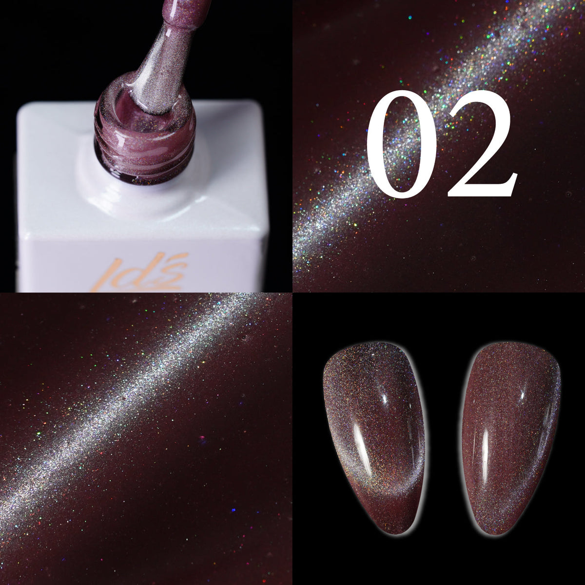 LDS FG02 - Fine Glaze Cat Eye Gel Collection | ND Nails Supply
