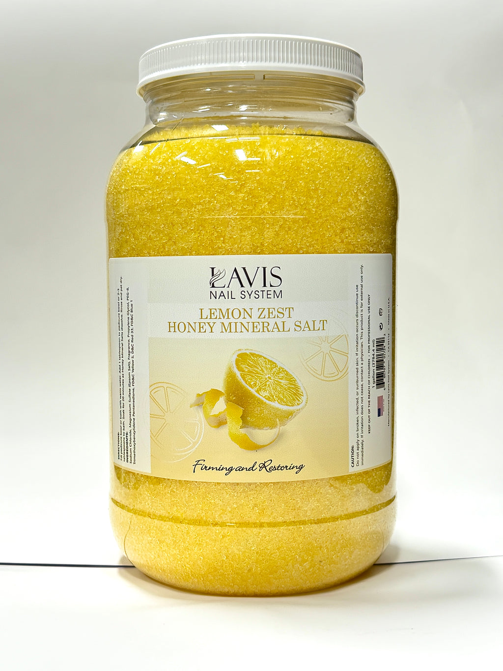 LAVIS - Lemon Zest Honey Mineral Salt - 1 gallon - ND Nail Supply – ND ...
