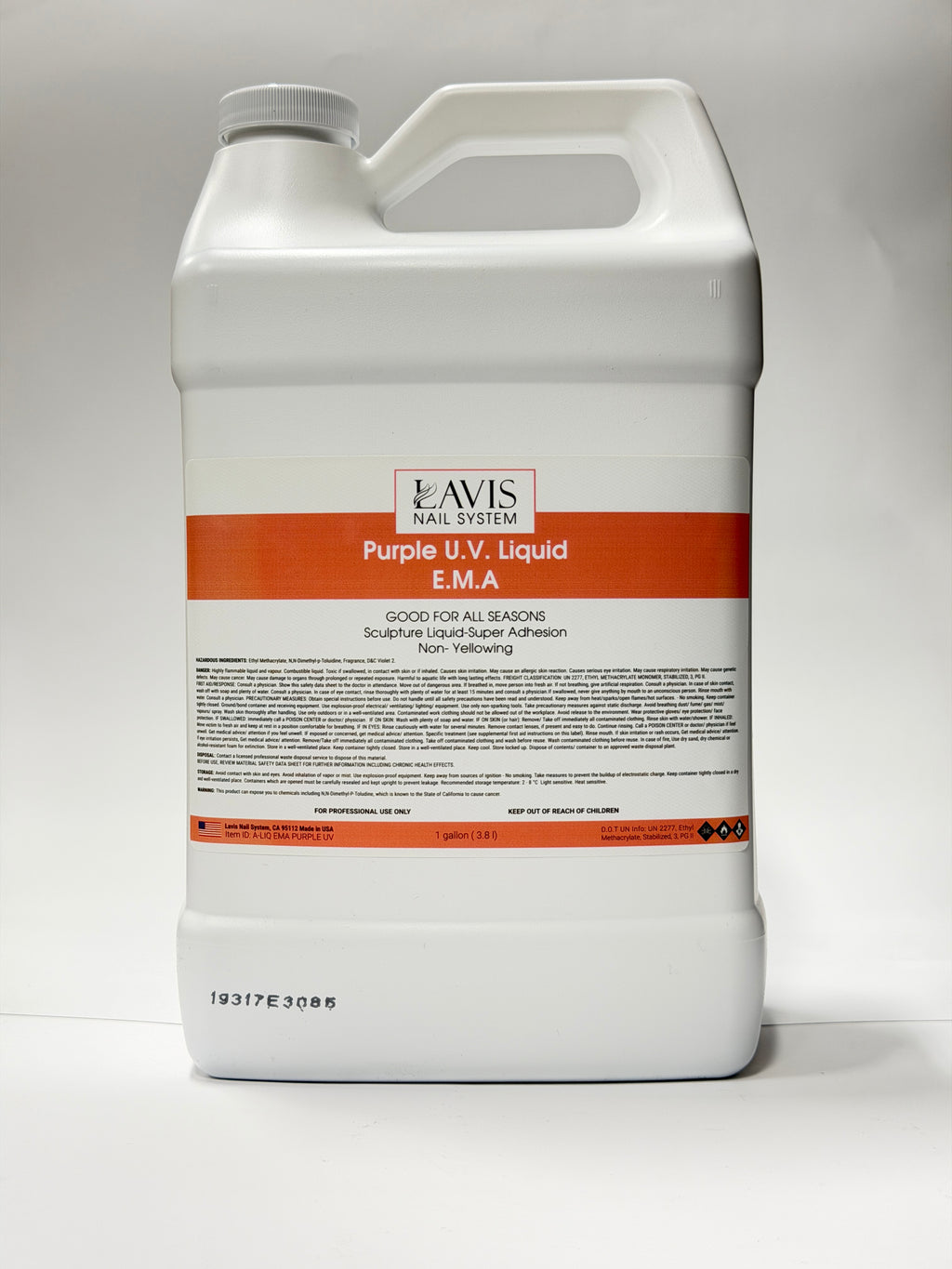 LAVIS Purple UV EMA Liquid Monomer - 1 Gallon Bulk – ND Nails Supply