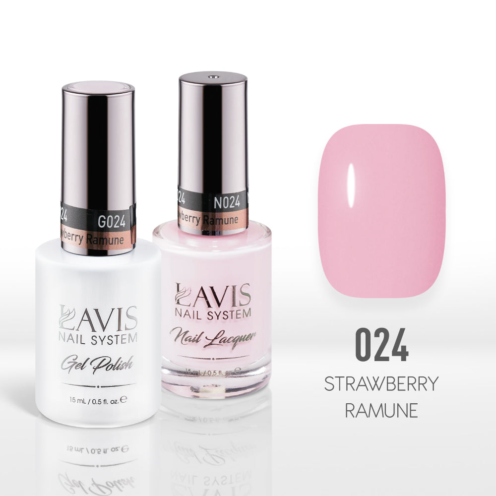 Lavis Gel Nail Polish Duo - 024 Strawberry Ramune – ND Nails Supply