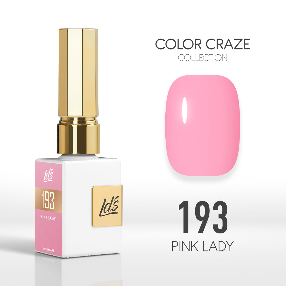 LDS Color Craze Gel Nail Polish - 193 Pink Lady – ND Nails Supply