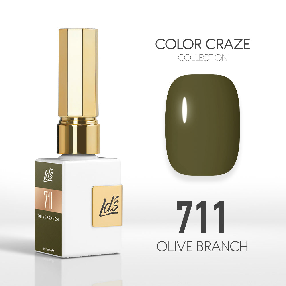 LDS Color Craze Gel Nail Polish - 711 Olive Branch – ND Nails Supply