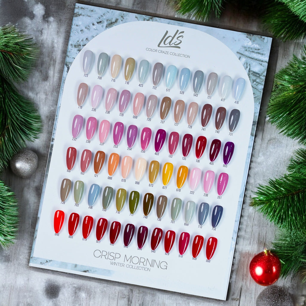 LDS Color Craze - Set 72 Colors - Gel Polish 0.5oz - Crisp Morning Win ...