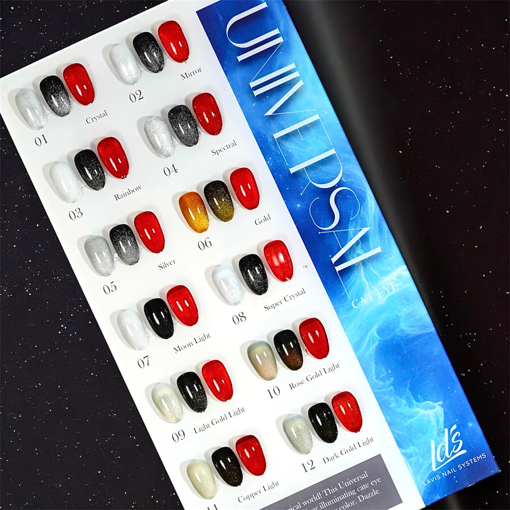 LDS RB - Set 12 Colors - Universal Cat Eye Collection – ND Nails Supply