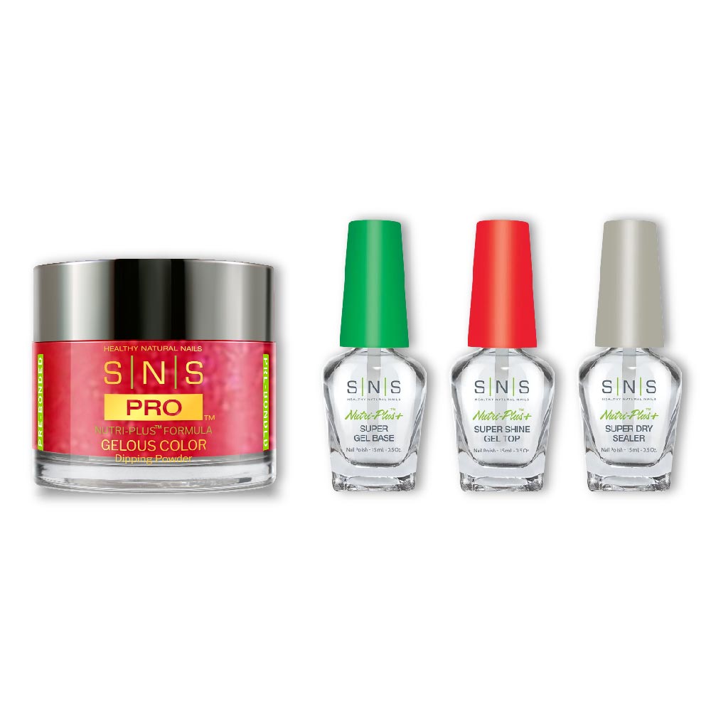 SNS Dip Powder Combo - Liquid Set & 049-B128-FIRE STAR FALL - ND Nail ...