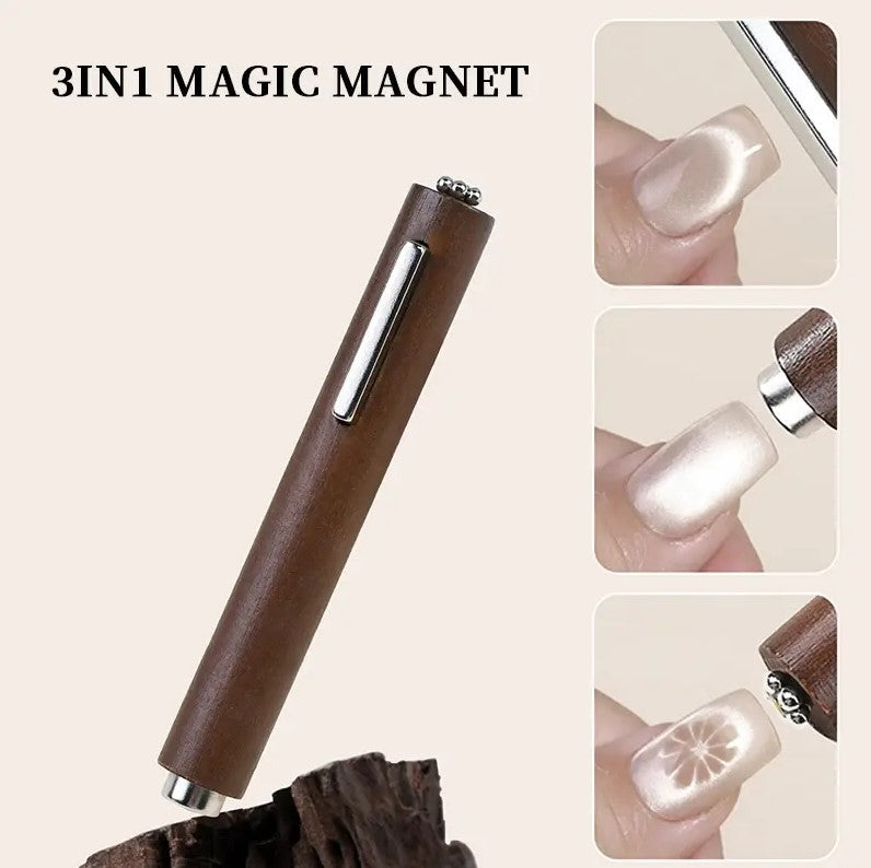 Cigar Magnet 3-in-1 | Multi-Effect Cat Eye Nail Art Tool – ND Nails Supply