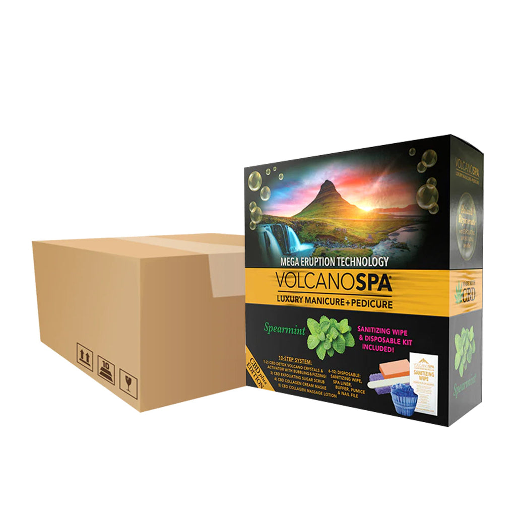 Volcano Spa Case OF 36 A Box Pedicure Spa Kit (10 step) - Spearmint ...