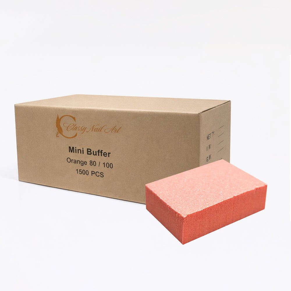 CLASSY 2 Way MINI BUFFER 80/100 - 1500pcs/box - ND Nail Supply – ND ...