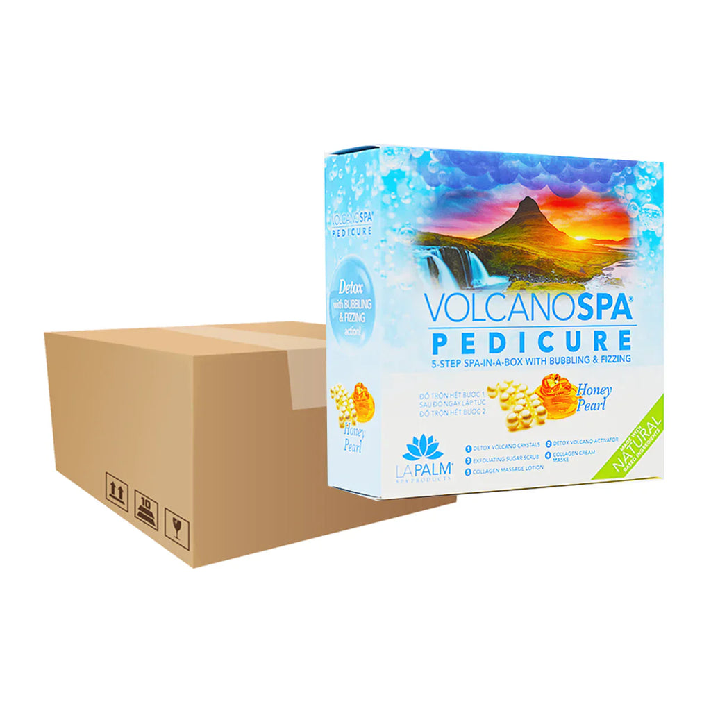 Volcano Spa - Case of 36 Pedi a Box (6 step) - Honey Pearl – ND Nails ...