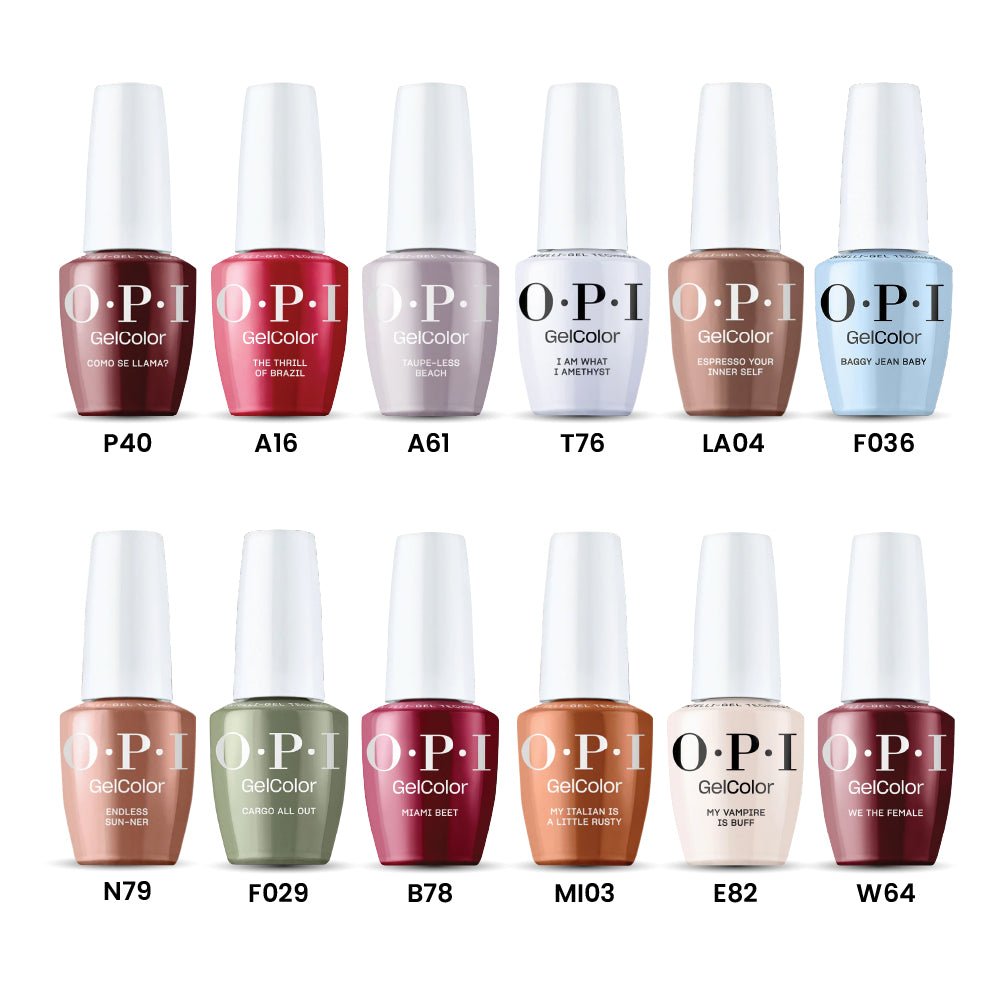 OPI Intelli-Gel - Set 12 Gel Colors - Gel Color 0.5 oz - Gingerbread ...