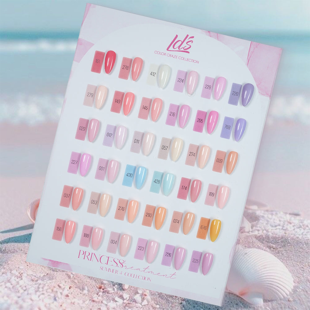 LDS Color Craze - Set 36 Colors - Gel Polish 0.5oz - Princess Treatmen ...