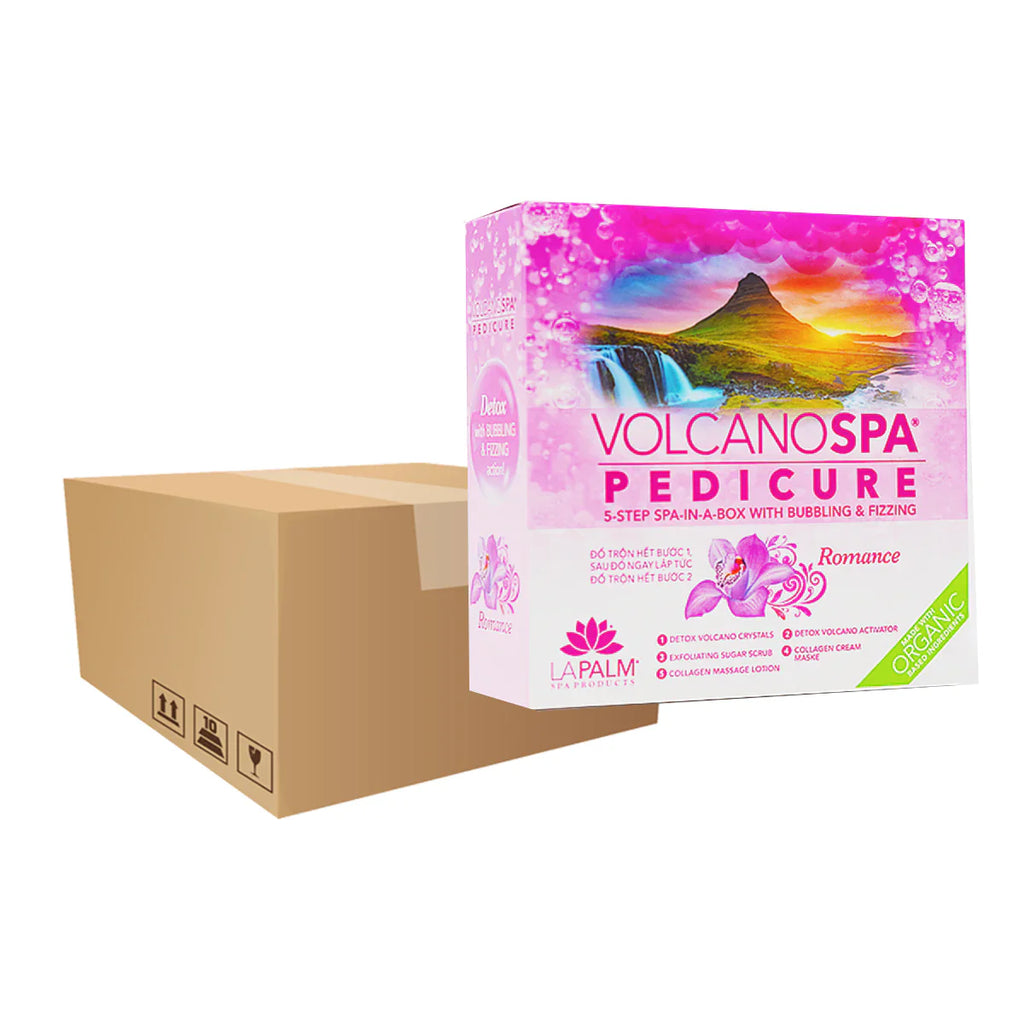 Wholesale: La Palm Volcano Spa Pedi Box Romance (36-ct) – ND Nails Supply