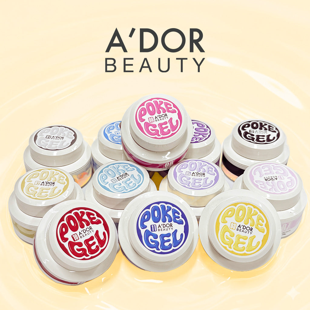 A'DOR Poke Gel Set 12 Colors | 3D Burst Nail Art Gels – ND Nails Supply