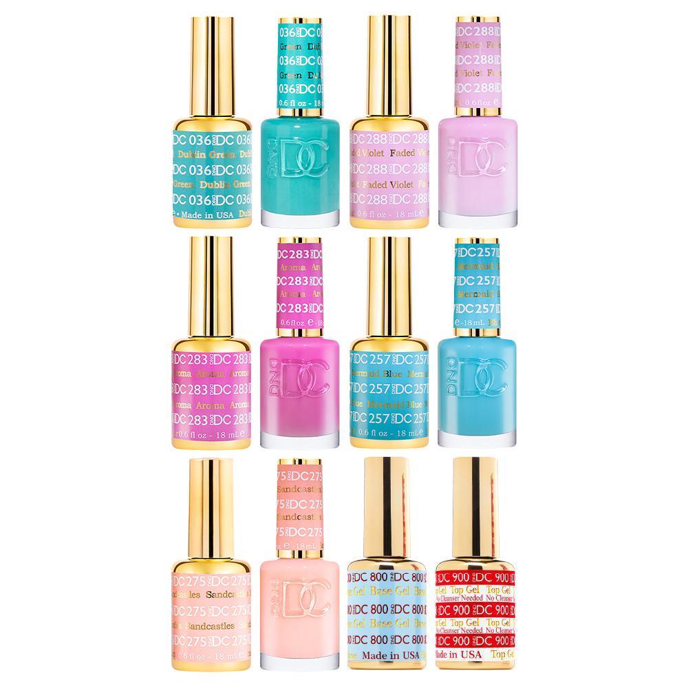 DND DC Gel & Lacquer Starter Kit - 036, 257, 275, 283, 288, BT 800-900 ...