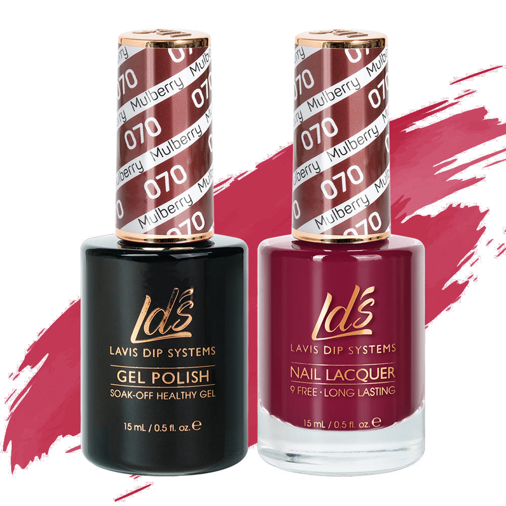 LDS Gel Nail Polish Duo - 070 Mulberry – ND Nails Supply