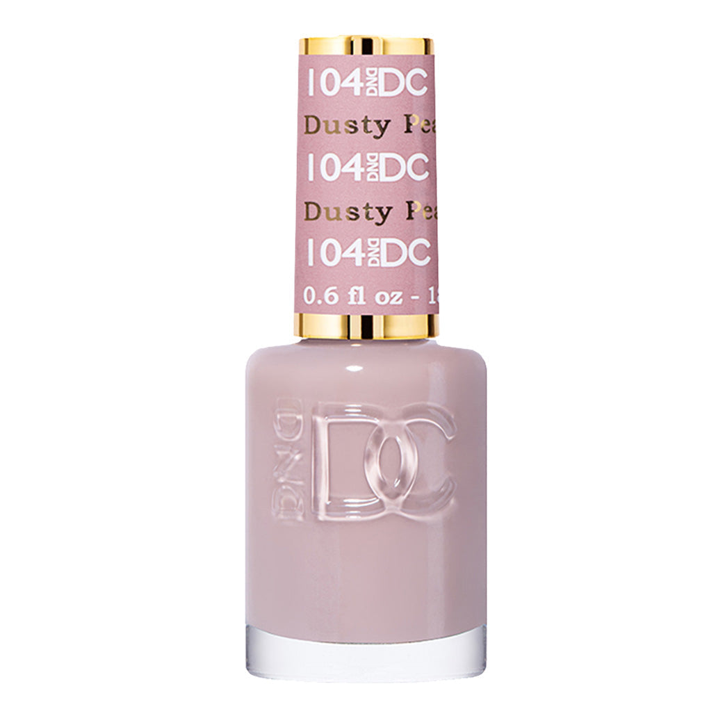 DND DC Nail Lacquer - 104 Neutral Colors - Dusty Peach | ND Nails Supply