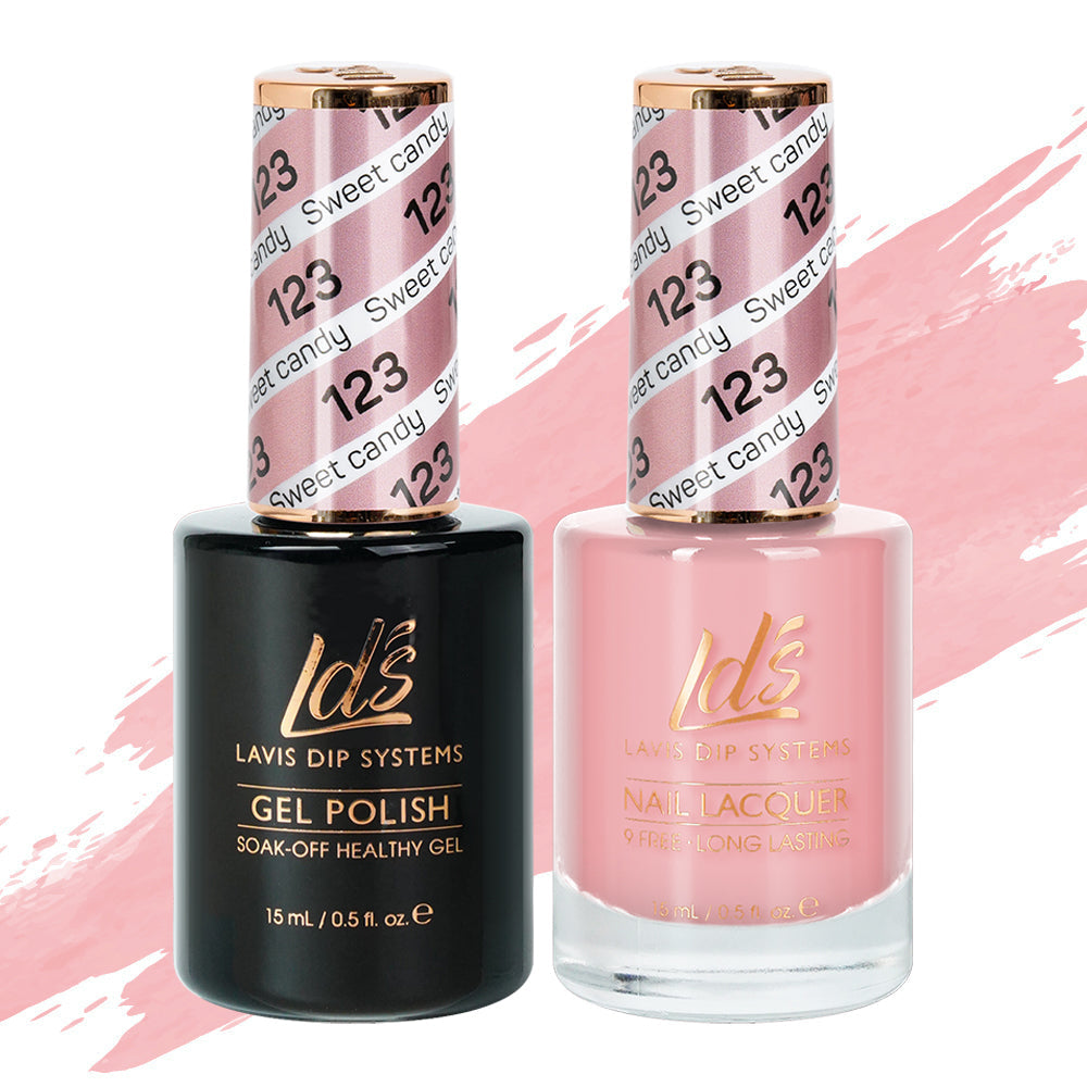 LDS Healthy Gel Nail Polish Duo - Sweet Candy 123 – ND Nails Supply