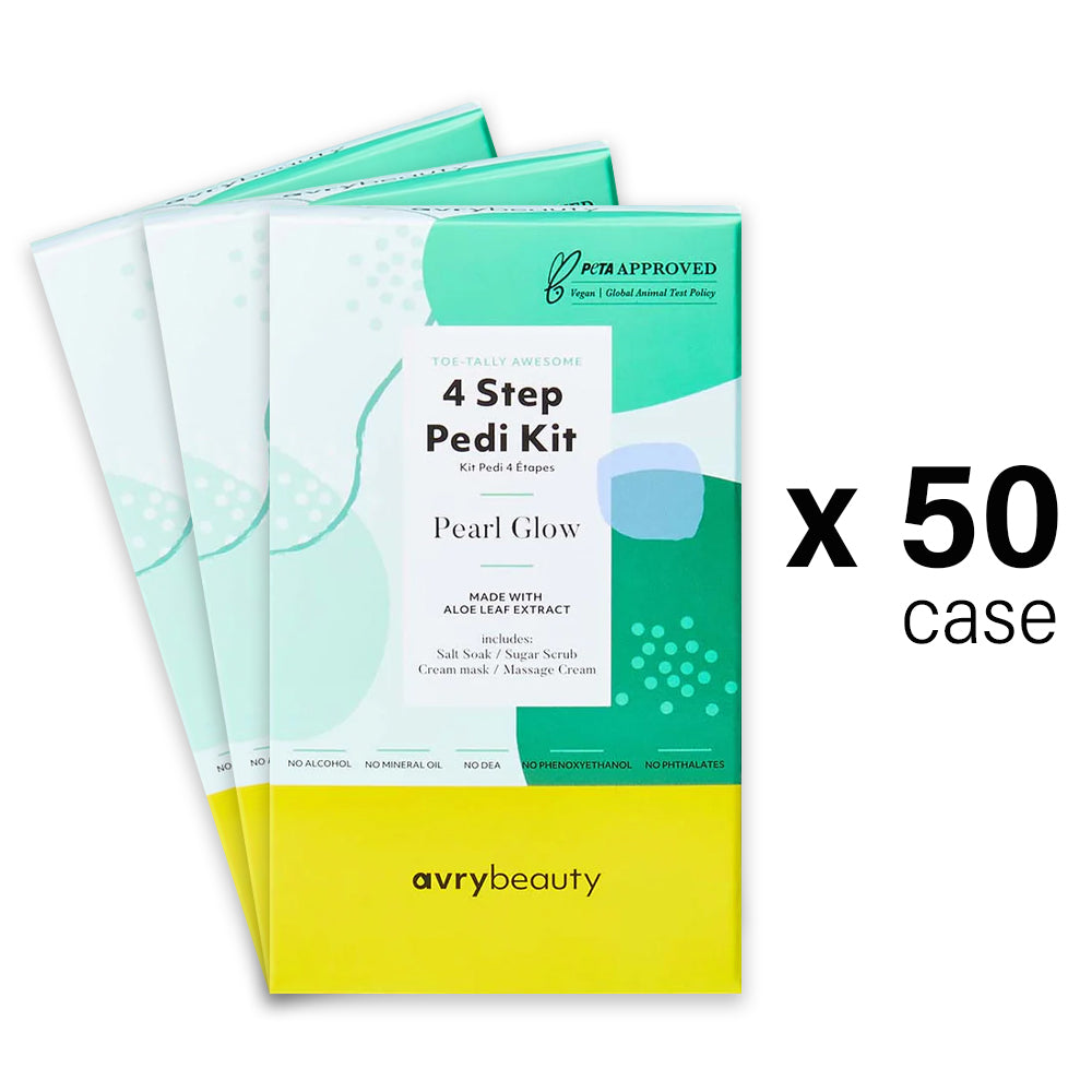 AVRY BEAUTY - 4 Steps Pedi Kit Box of 50 - Pearl Glow – ND Nails Supply