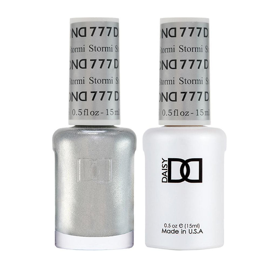 DND Gel Nail Polish Duo - 777 Silver Colors - Stormi | ND Nails Supply