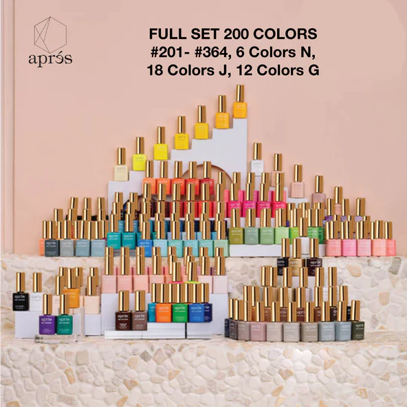 Apres Gel Polish 1 Line - 200 Colors for Pros | Wholesale – ND Nails Supply