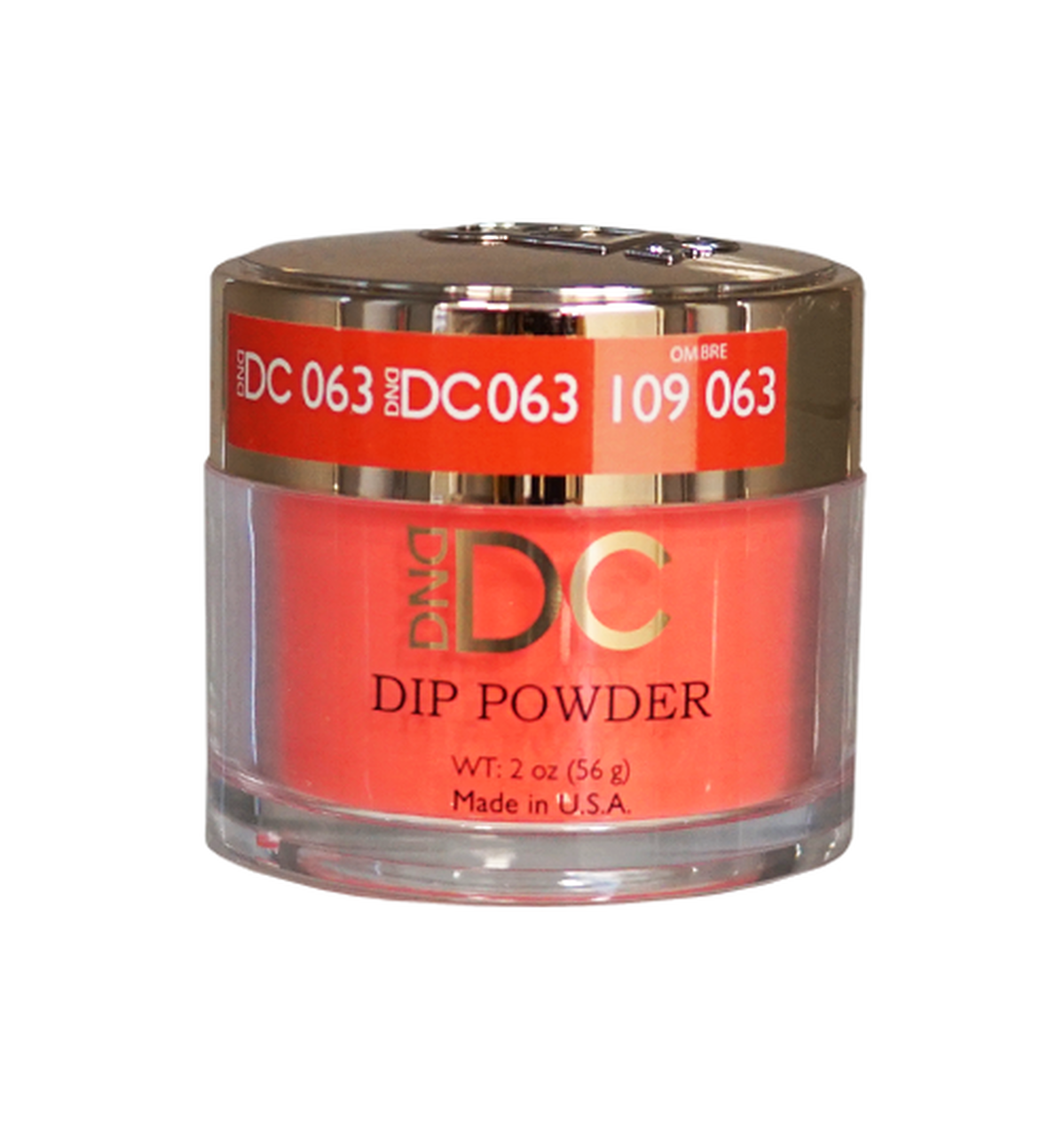 DND DC Acrylic & Dip Powder - DC063 Shocking Orange | ND Nails Supply