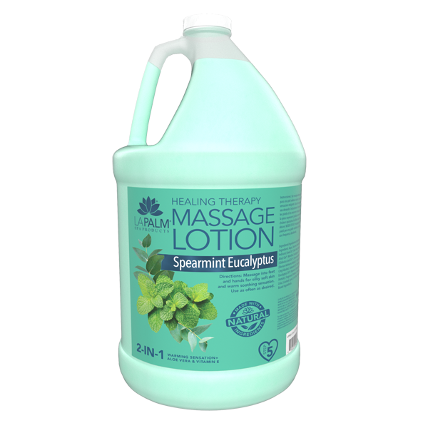 Lapalm Healing Therapy Massage Lotion Spearmint Eucalyptus 1 Gallo