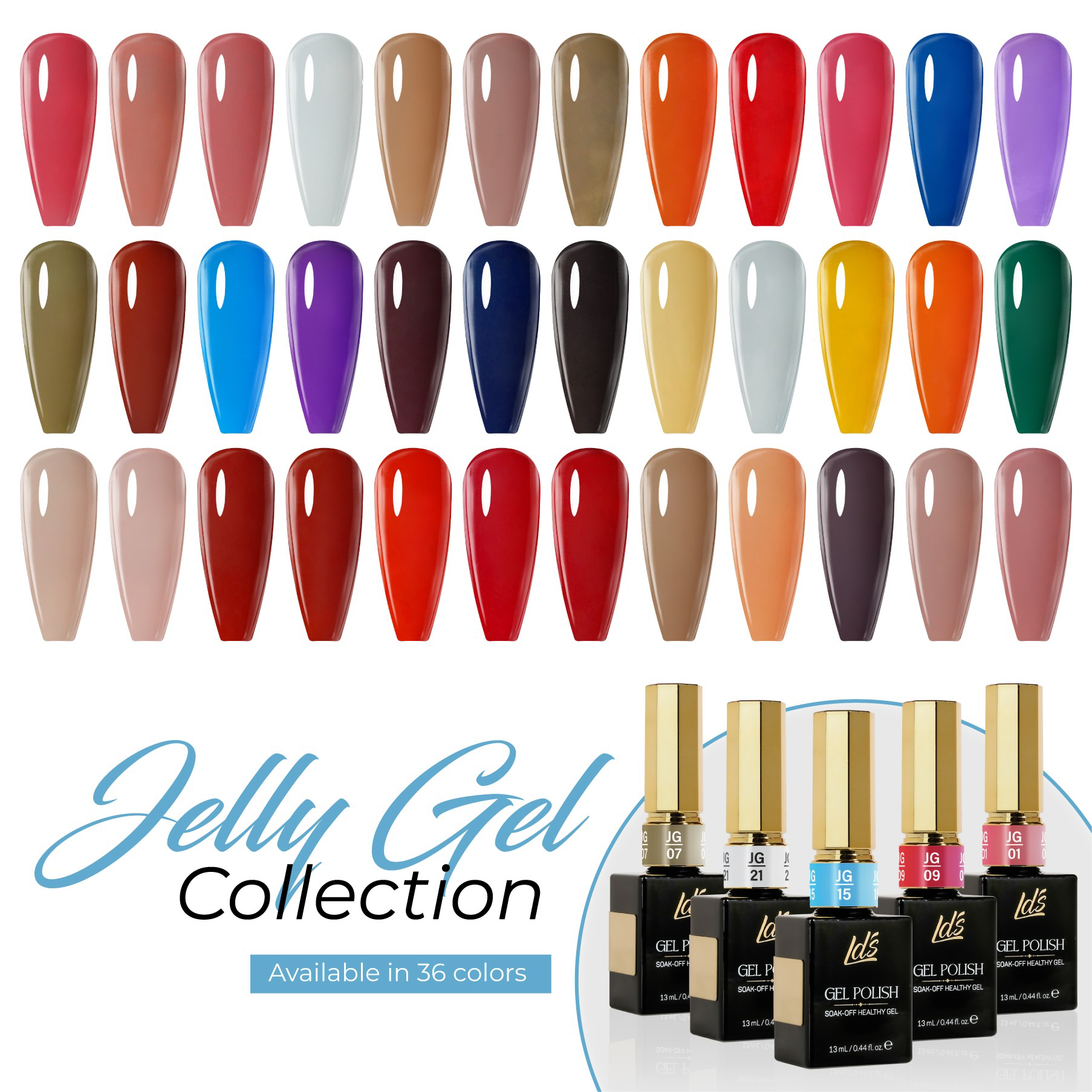 Jelly Gel Polish & Opal Gel Polish Collection | ND Nails Supply